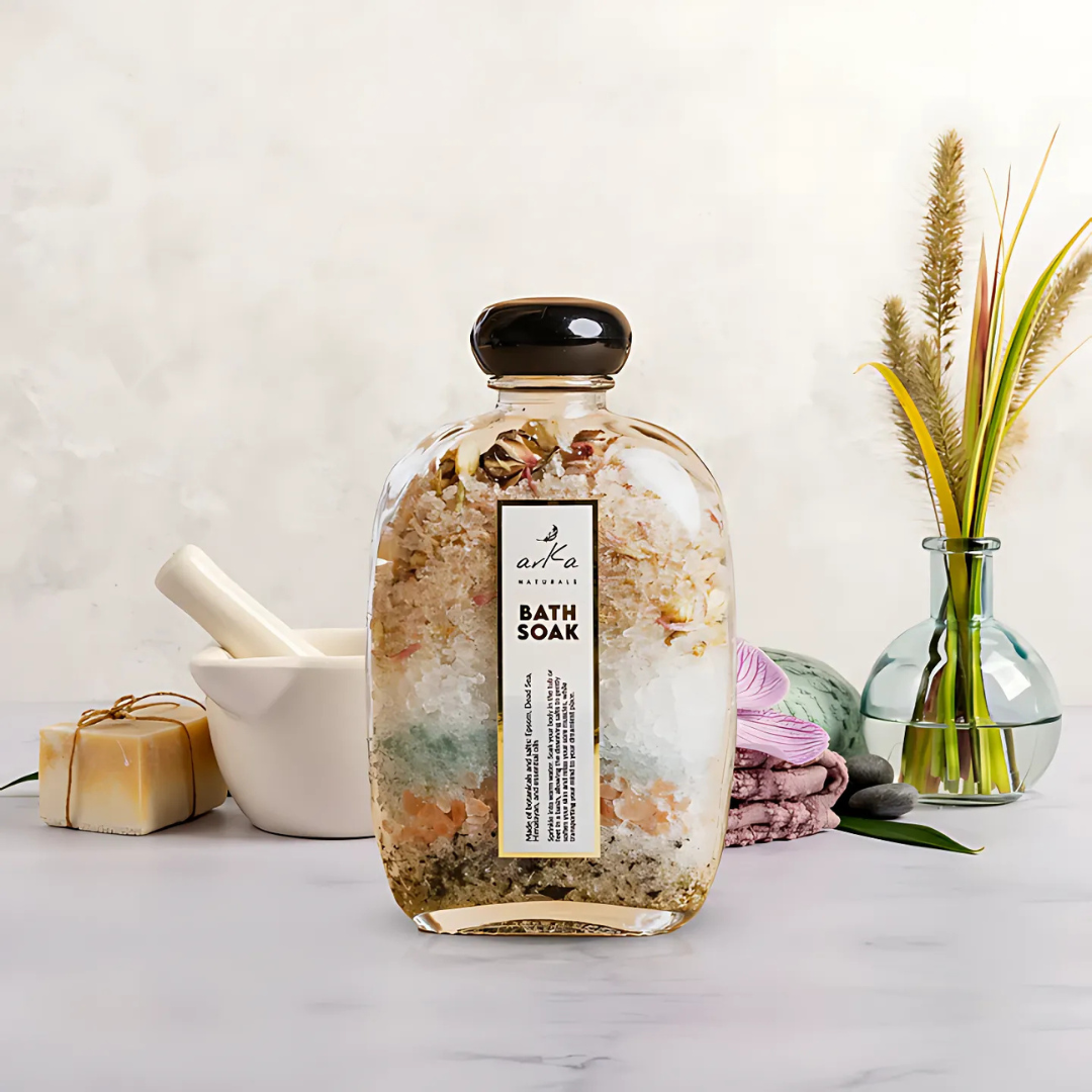 Arka Naturals Bath Soak 140g | Made of Botanicals, Salts, and Essentia ...