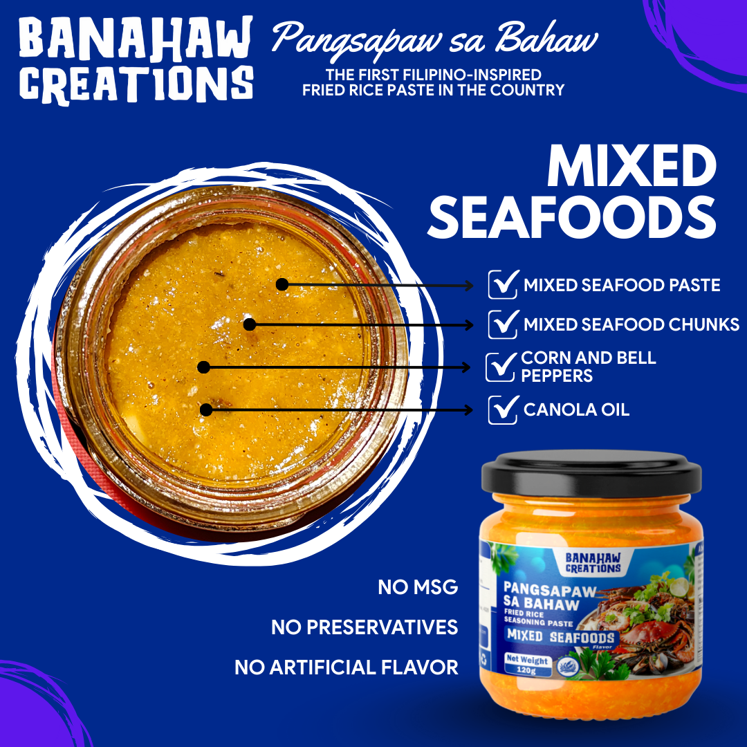 Banahaw Creations Fried Rice Seasoning Paste Pangsapaw sa Bahaw Mixed ...