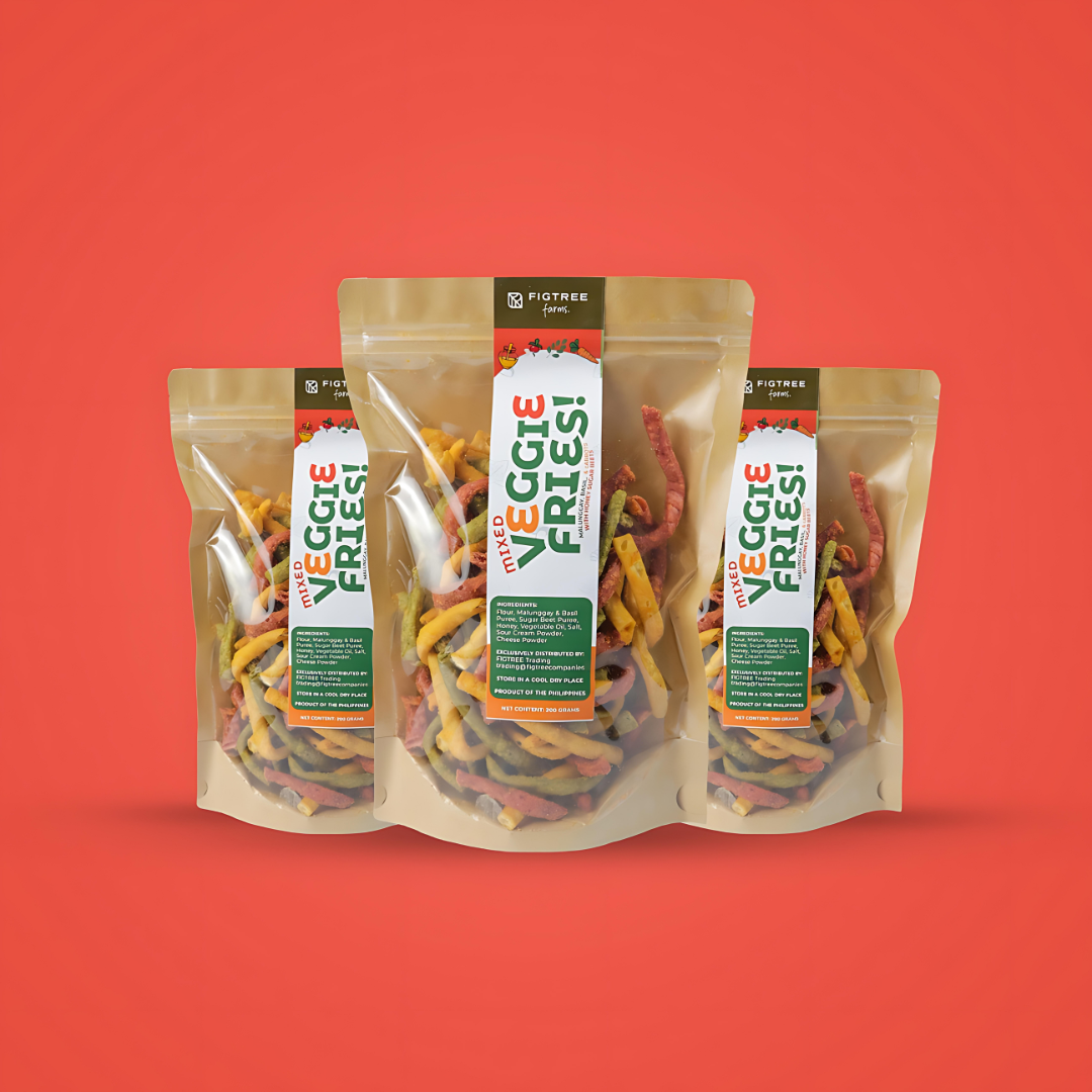 Figtree Farms Veggie Fries Mixed 200g | Malunggay with Basil + Carrots ...