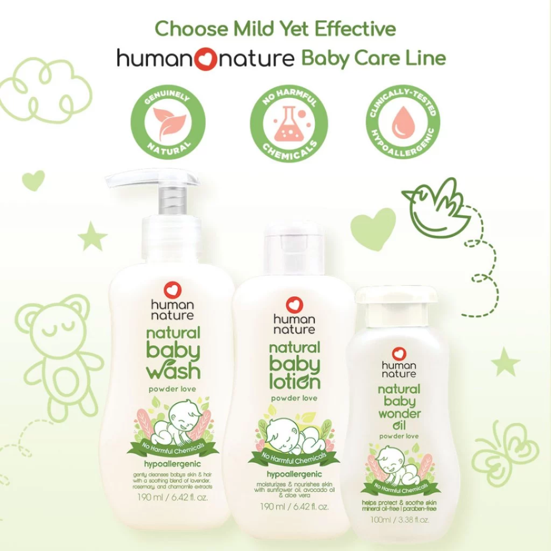 Human Nature Natural Talc Free Baby Powder 70g | Hypoallergenic, With ...