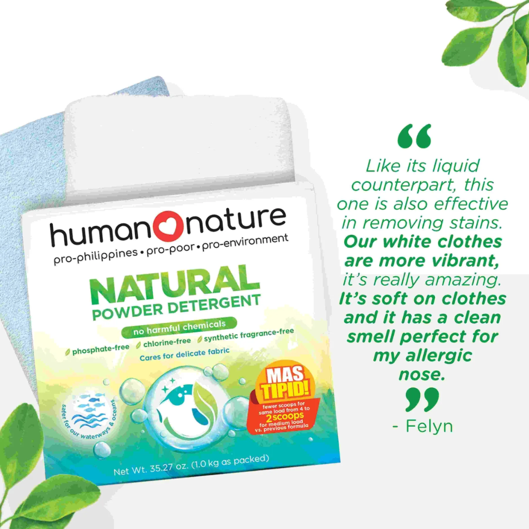 Human Nature Powder Detergent 1000g | Phosphate-Free, Chlorine-Free, S ...