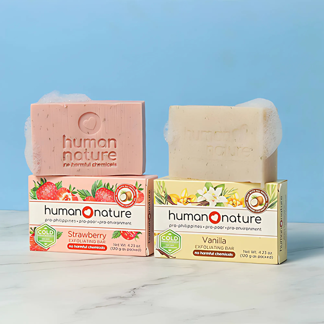 Exfoliating Soap Bar - Human Nature Natural Scrub Bar 120g – Ecoshoppe PH