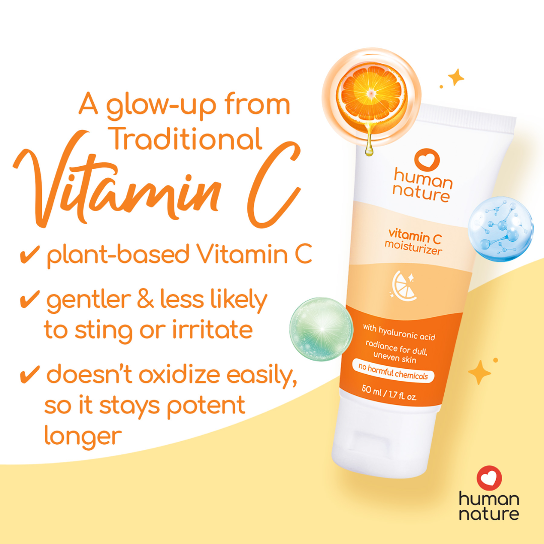 Human Nature Vitamin C Moisturizer 50ml | With Hyaluronic Acid, Radian ...
