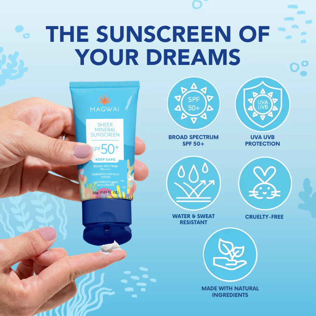 Reef-Safe Sunscreen SPF 50+ - MAGWAI Mineral Lotion PA++++ – Ecoshoppe PH