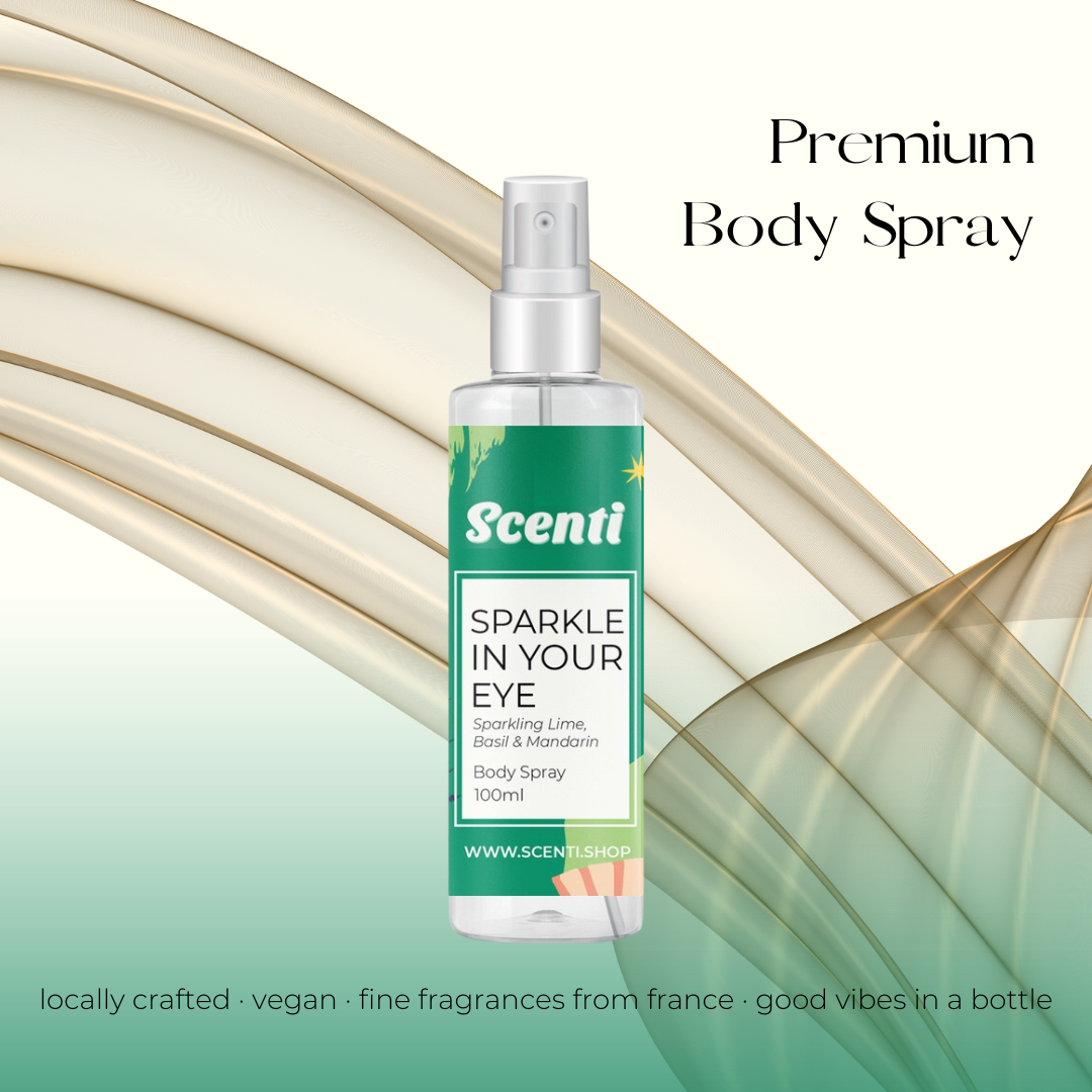 Scenti Sparkle In Your Eye Body Spray Sparking Lime, Basil & Mandarin ...